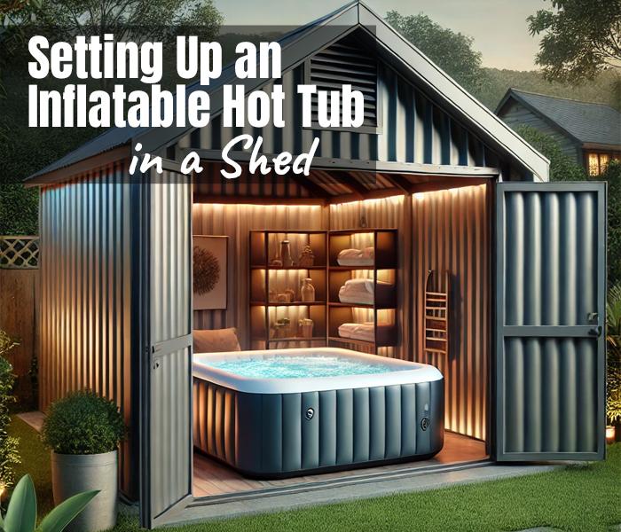 5 Tips for Setting Up an Inflatable Hot Tub in a Shed