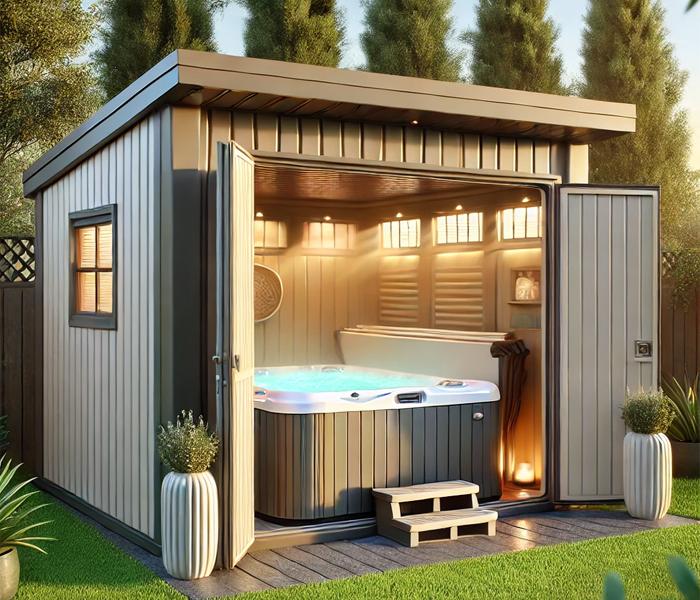 5 Reasons to Use a Plastic Shed for Your Outdoor Hot Tub